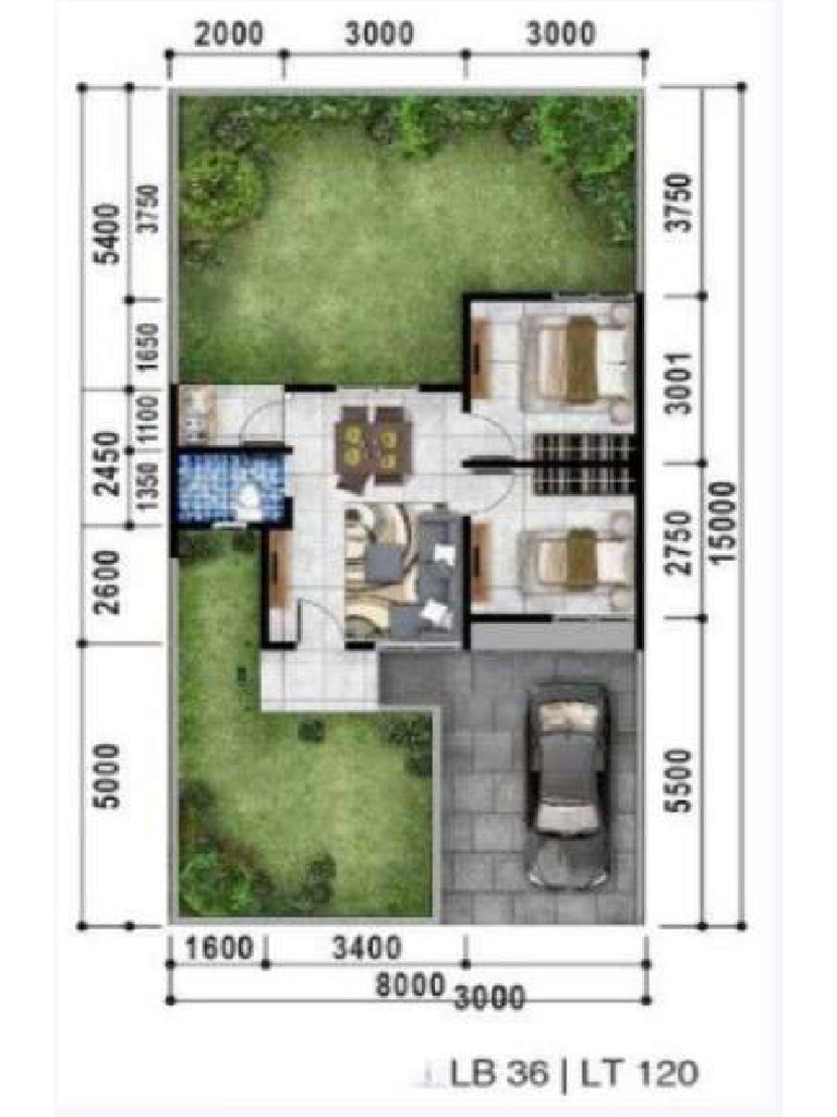 Denah Tipe 36 - 120 | PDF