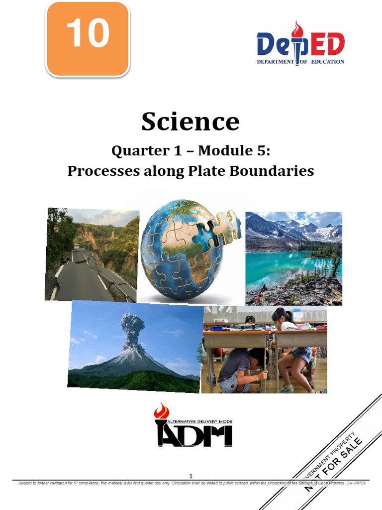 Unit 1 MODULE 5 SCIENCE 10 | PDF | Plate Tectonics | Volcano