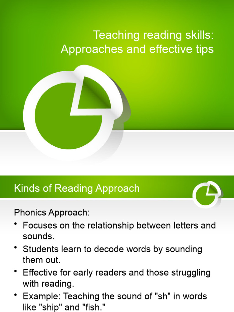 Teaching Reading Skills Approaches and Effective Tips | PDF | Phonics ...