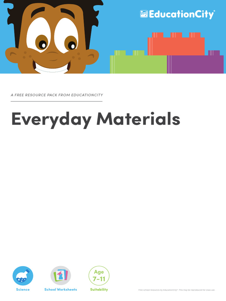 Science-Everyday-Materials-Worksheets-7-11-year-olds | Download Free ...