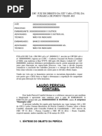 Laudo Pericial Contábil: Exemplo e Modelo | PDF