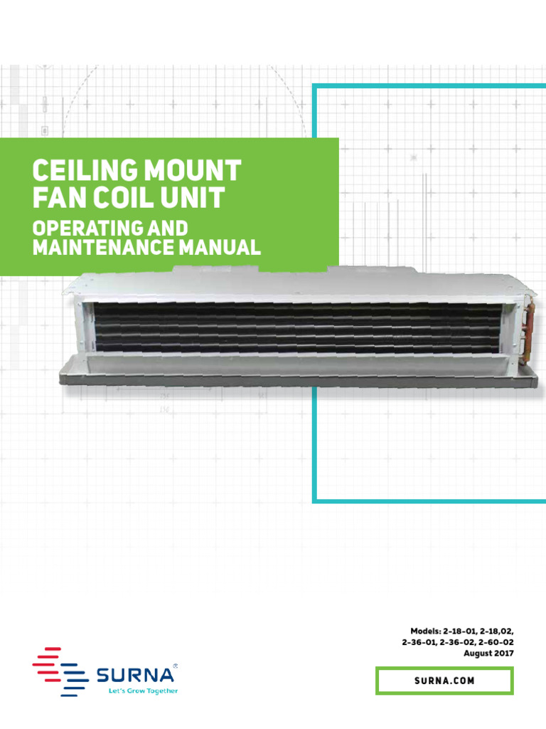 Ceiling Mount Fan Coil Unit Manual | PDF | Electrical Wiring | Building ...
