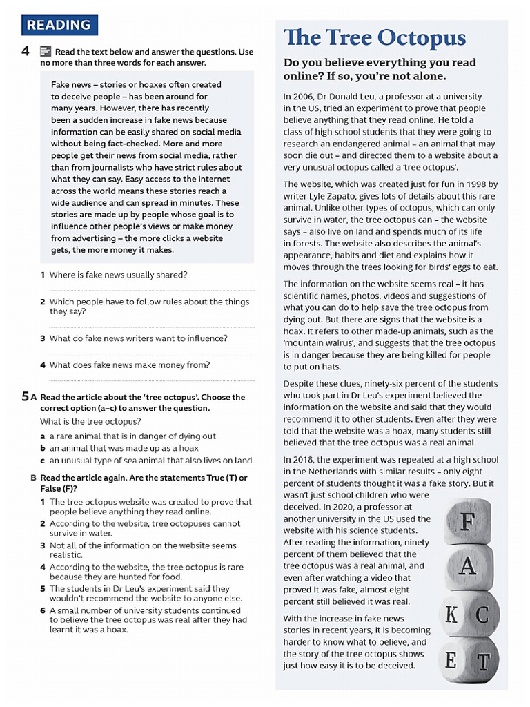Reading Task 1 | PDF