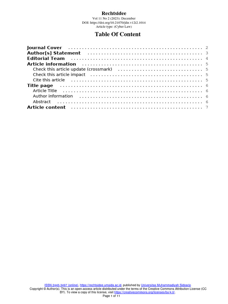 Article | PDF | Creative Commons | Open Access