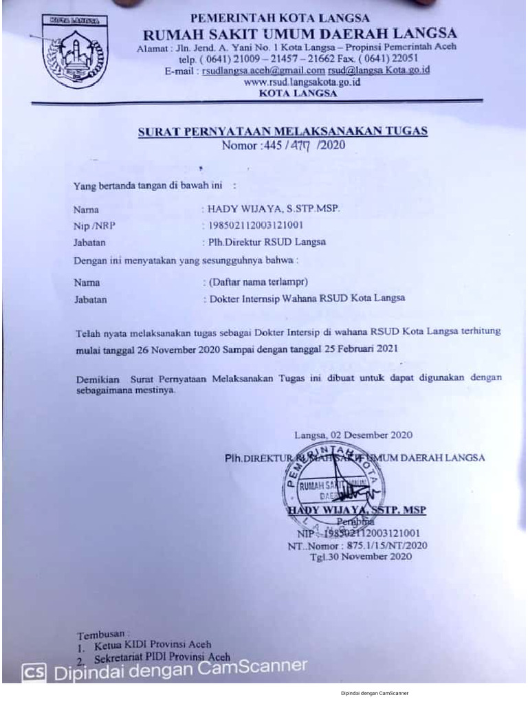 SPMT Rsud Langsa | PDF