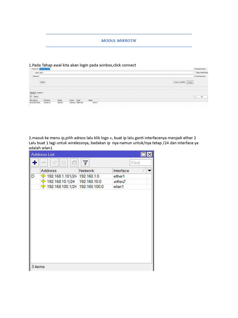Modul Mikrotik | PDF