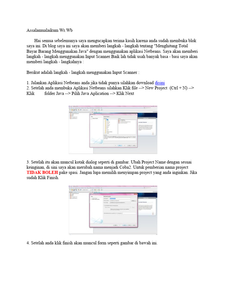 Java Menghitung Total Bayar | PDF | Komputer