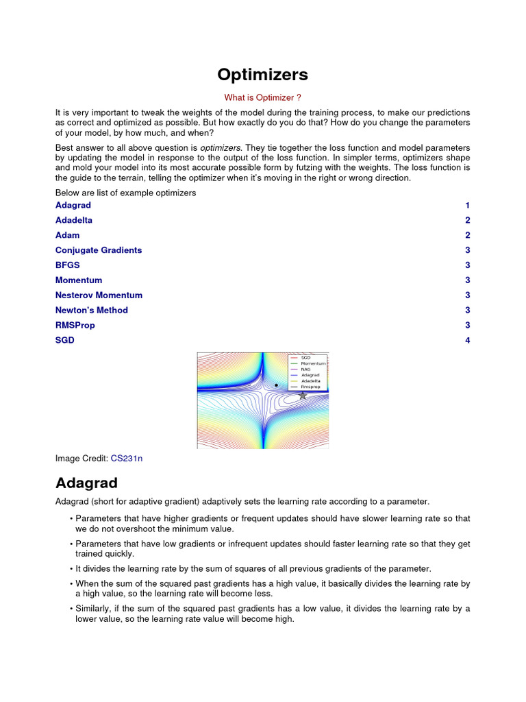 optimizers | Download Free PDF | Computational Science | Applied Mathematics