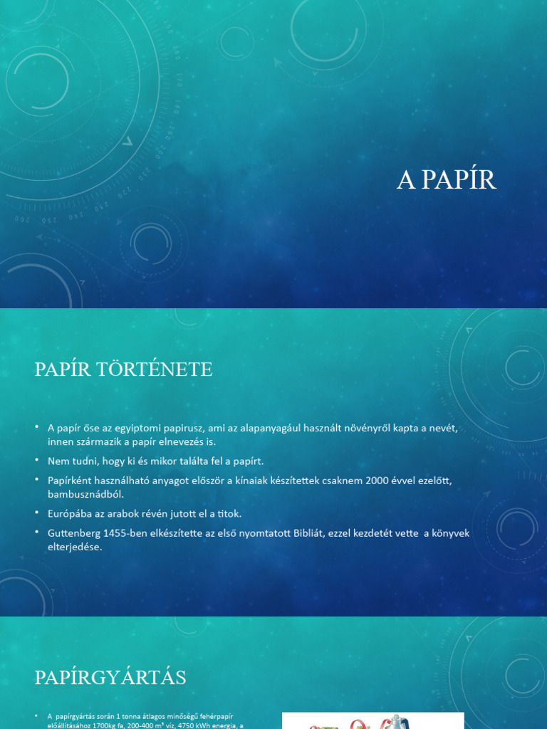 Papír Mint Anyag | PDF