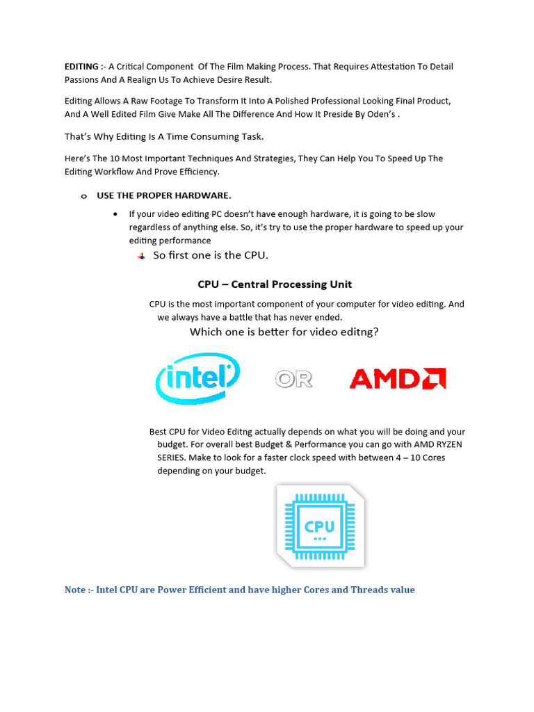 Premire Pro | PDF | Graphics Processing Unit | Random Access Memory