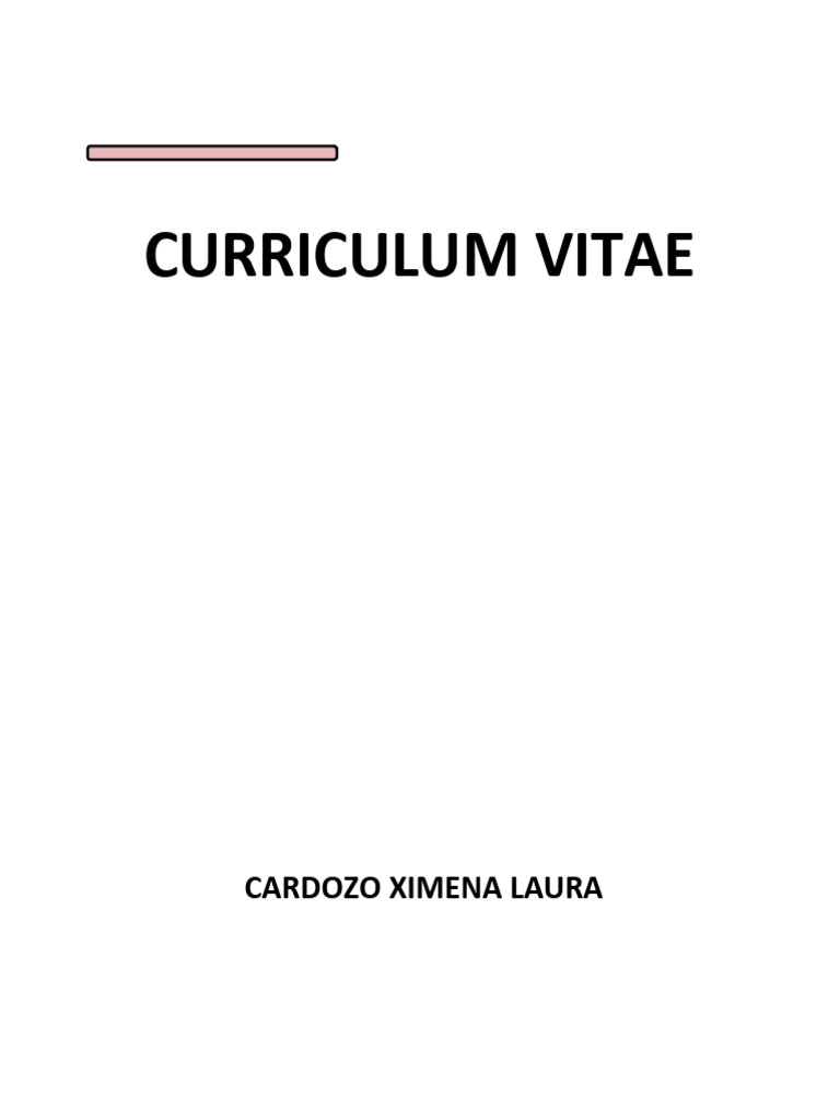 CV Cardozo Ximena | PDF