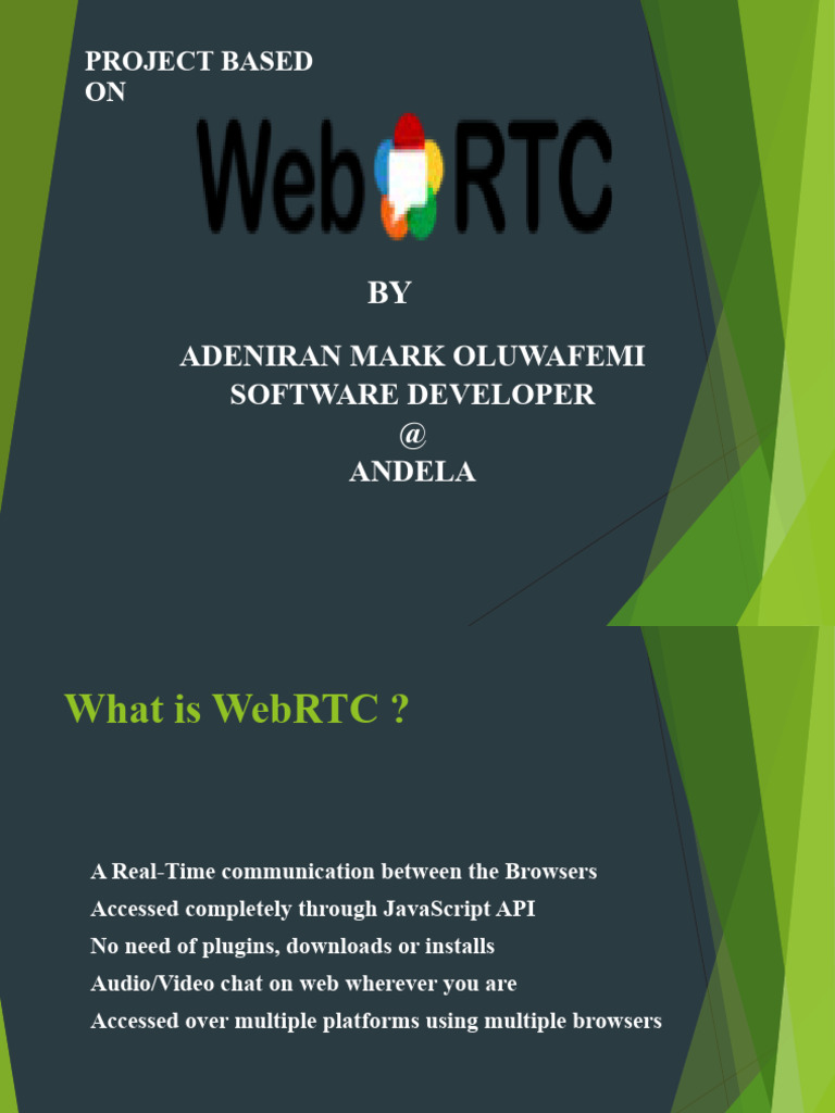 WebRTC - by Peerless | PDF | Software Engineering | Information And Communications Technology