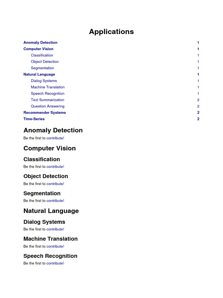 Applications | PDF