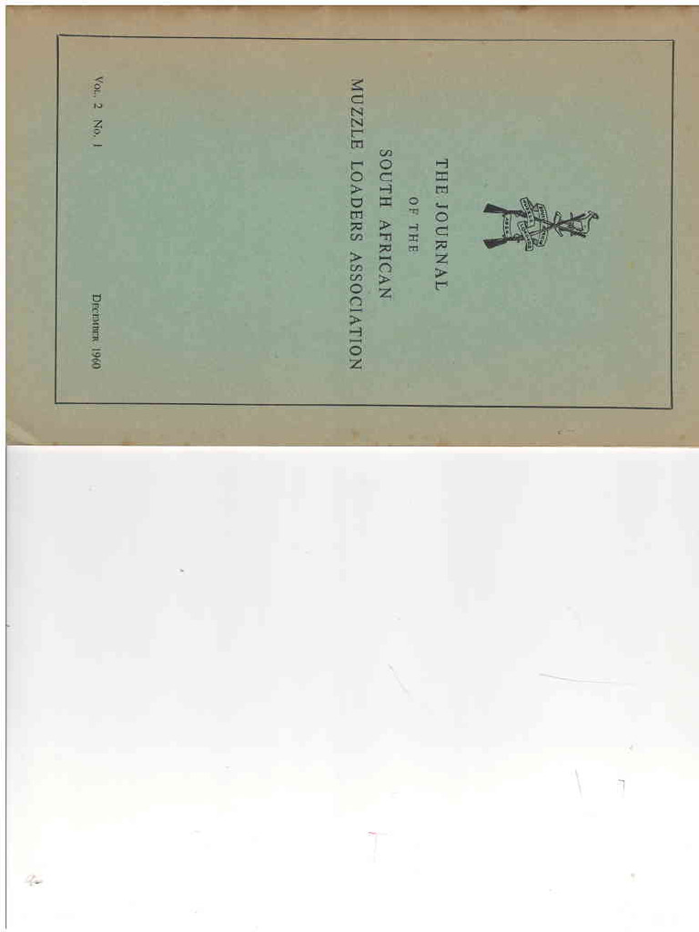 The Journal of The South African Muzzle Loaders Association - Dec 1960 ...