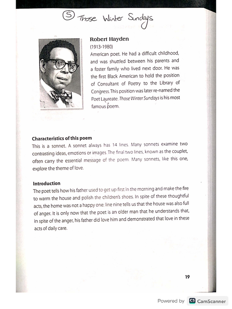 5-Those Winter Sundays | PDF