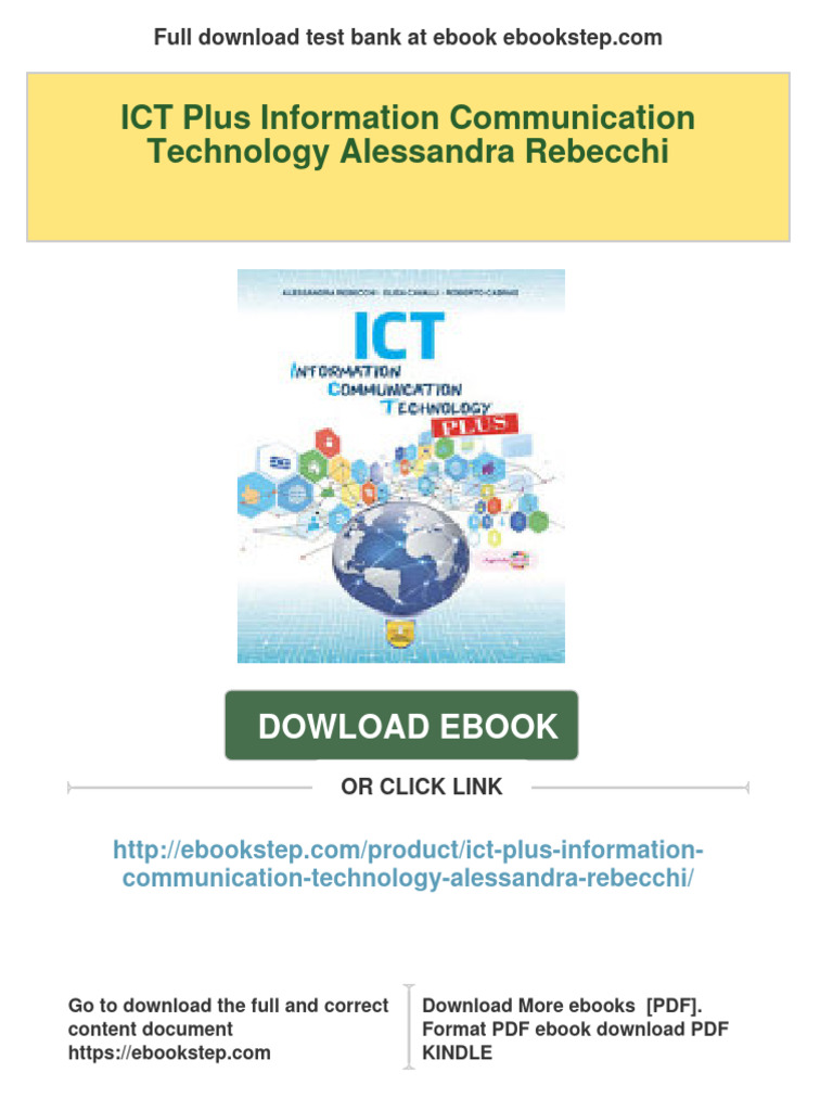 Get ICT Plus Information Communication Technology Alessandra Rebecchi Free All Chapters | PDF ...