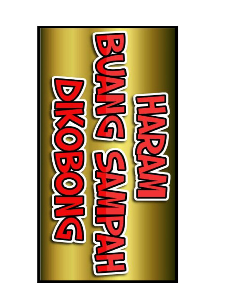 Haram Buang Sampah | PDF