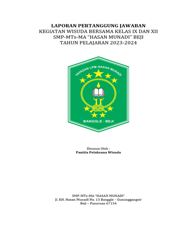 LPJ Wisuda Bersama | PDF
