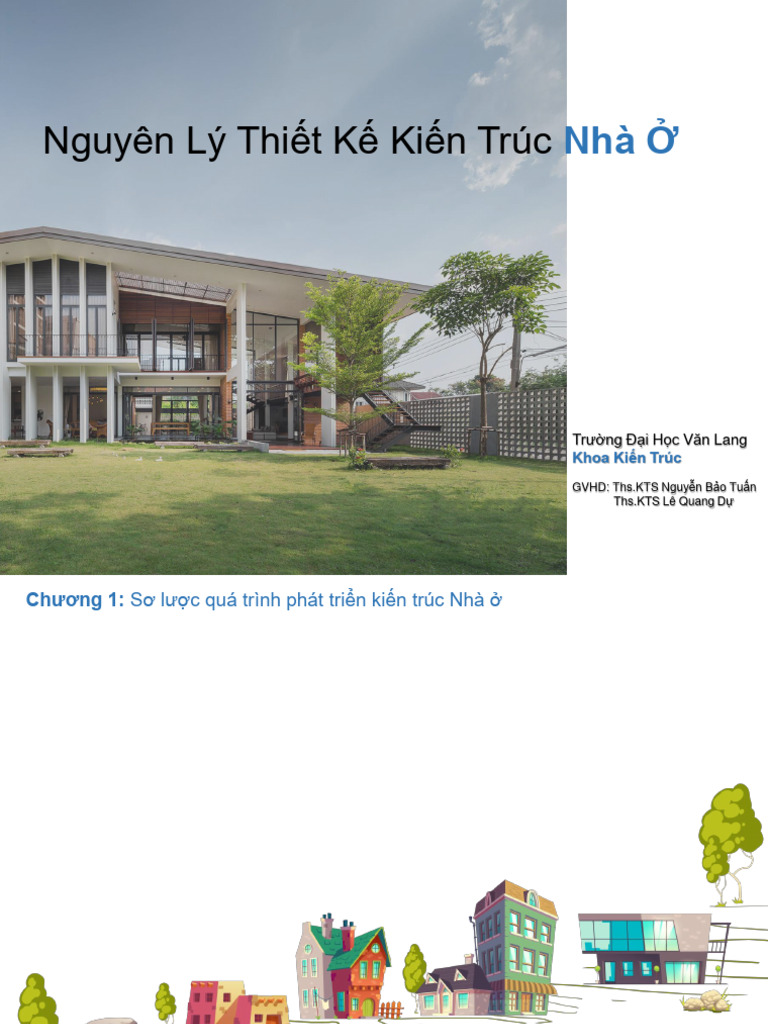 Nguyen Ly Thiet Ke KT Nha O Chuong 1 | PDF