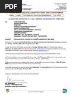 NAT Test Schedule 2024 | PDF