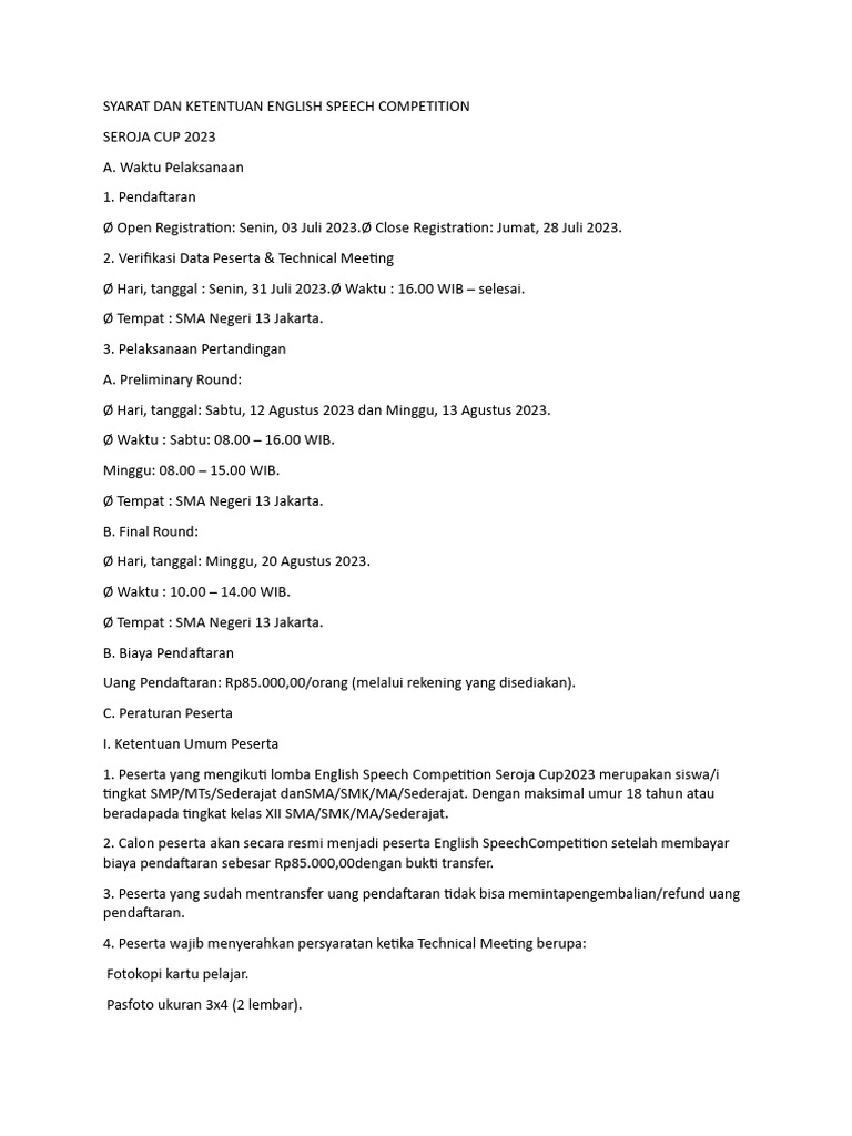 English Competition | PDF