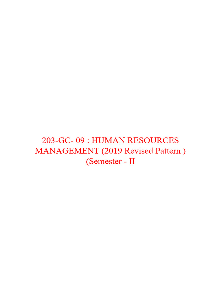 203 HRM 10 M Qustion Imp Karan K | PDF | Human Resource Management | Human Resources