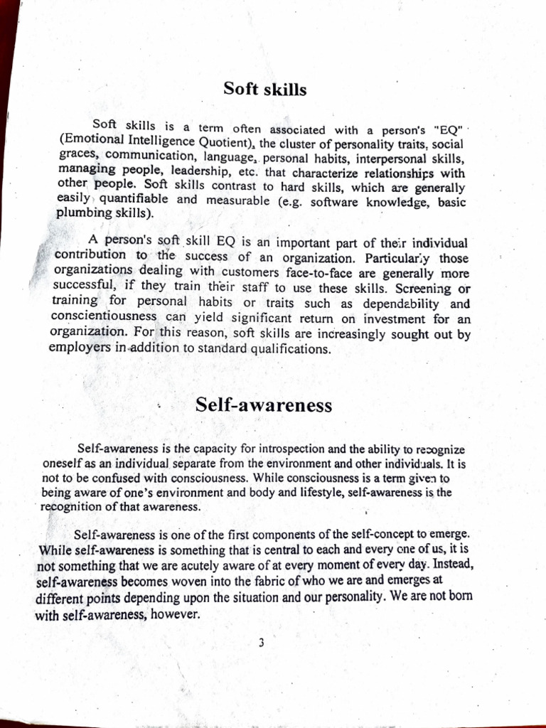 Personality Development Notes | PDF