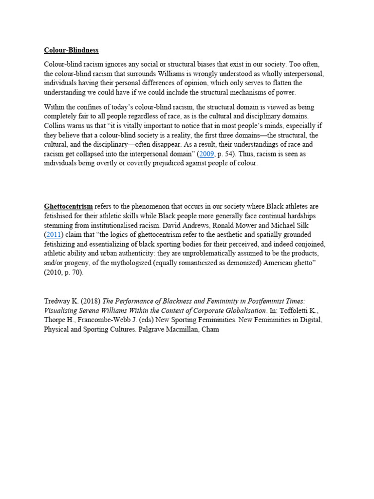 Understanding Colour-Blind Racism | PDF