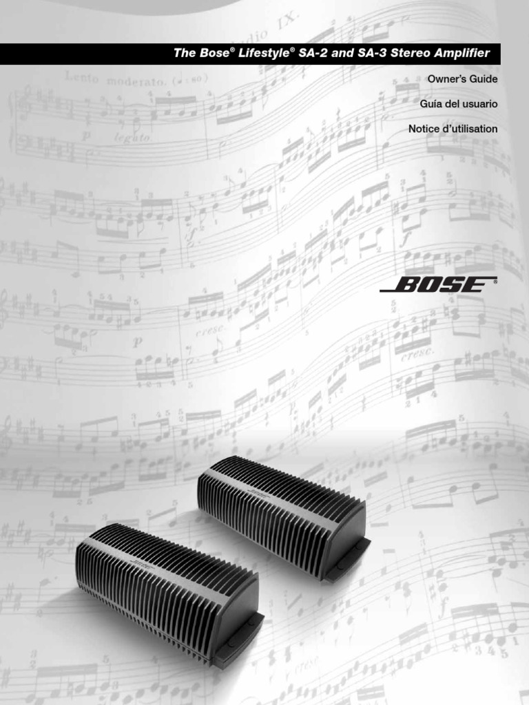 Manual Bose Lifestyle SA-3 SA3 | PDF | Electrical Connector ...