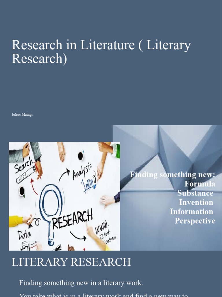 Literary Research Guide | PDF | Methodology | Theory