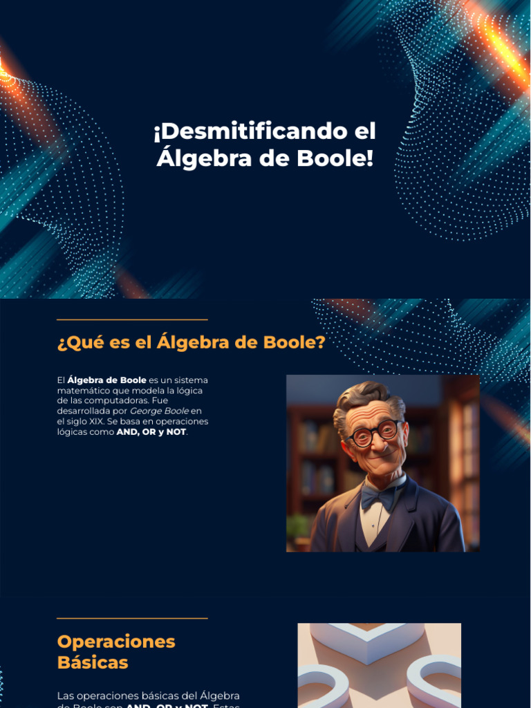 Slidesgo Desmitificando El Algebra de Boole 20240527185748aqbS | PDF