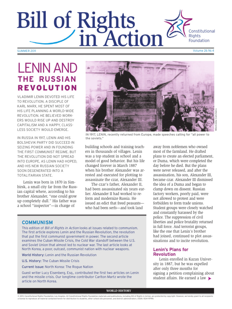 Lenin Russian Revolution | PDF | Vladimir Lenin | Joseph Stalin