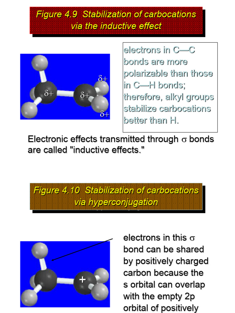 Stabilization of Carbocations Explained | PDF | Chemical Reactions ...