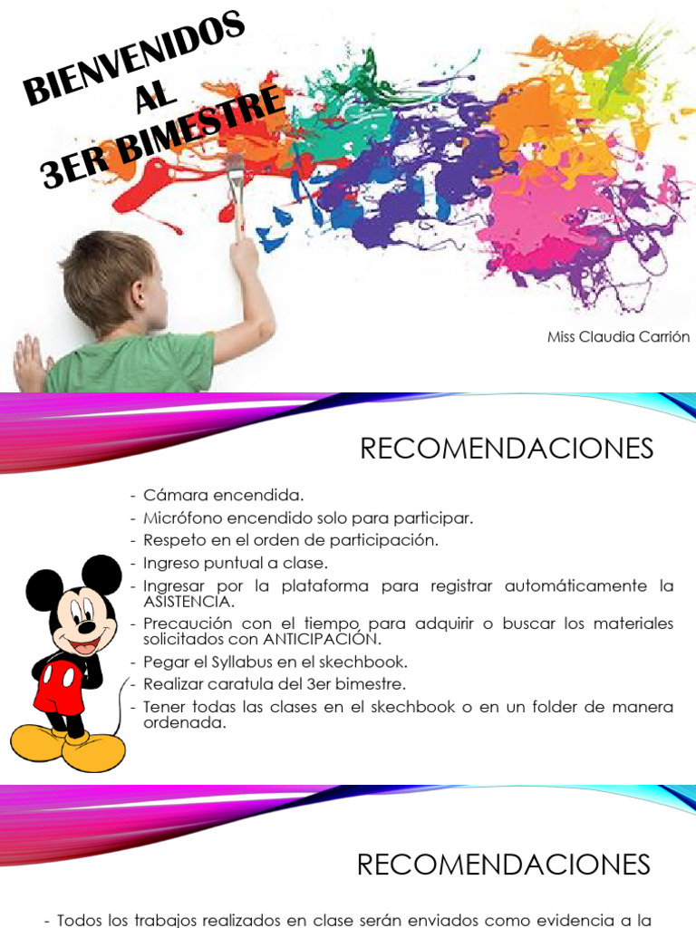 Bienvenidos Al 3ER Bimestre | PDF