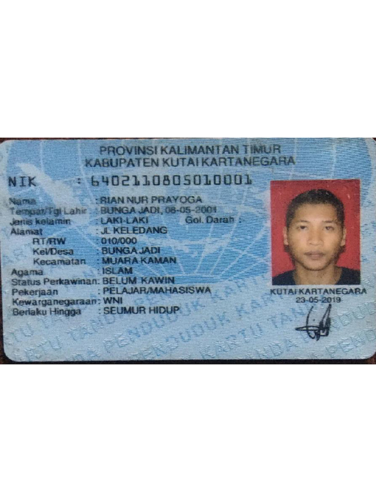 Rian Nur Prayoga - KTP | PDF
