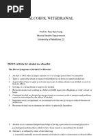Alcohol Withdrawal Scale (AWS) Guide | PDF | Coma | Nervous System