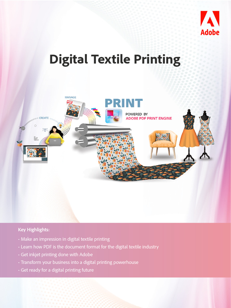 Digital Textile Printing with Adobe PDF | PDF | Printer (Computing ...
