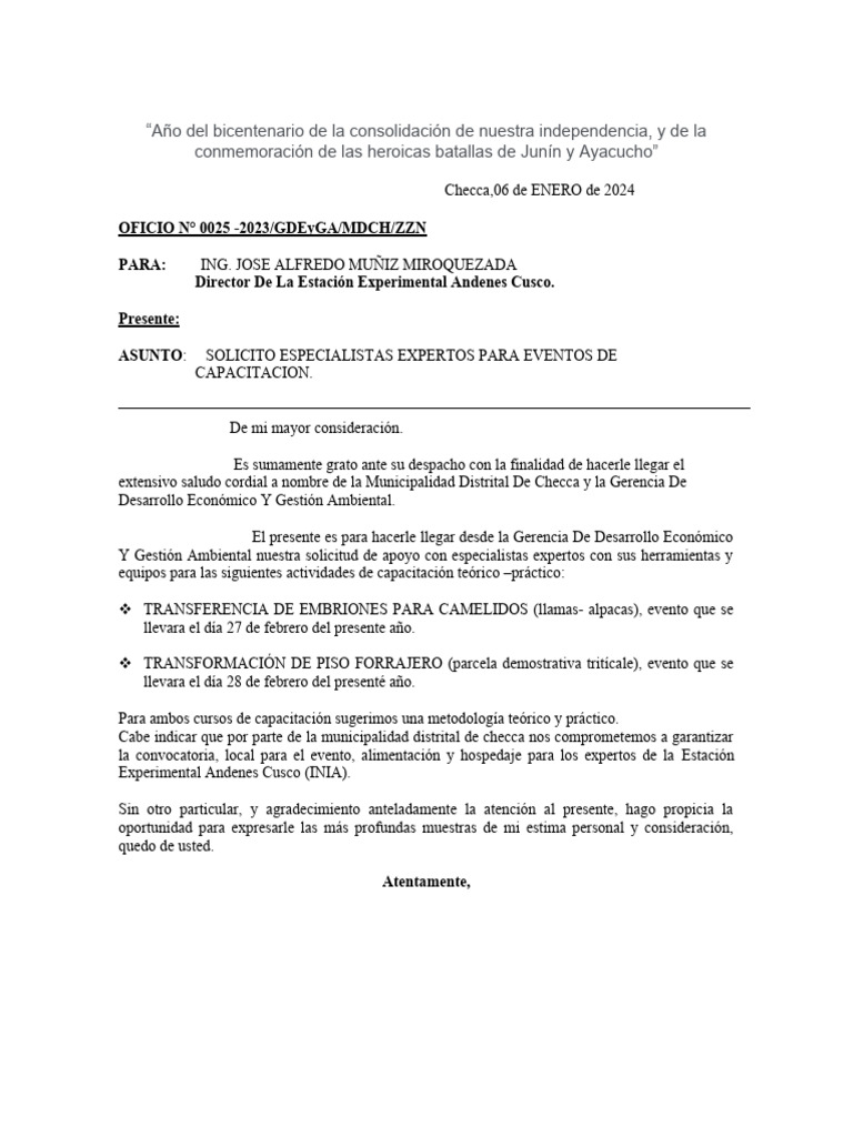 Carta Oficio Para Llenarcomo Elaborar Significado