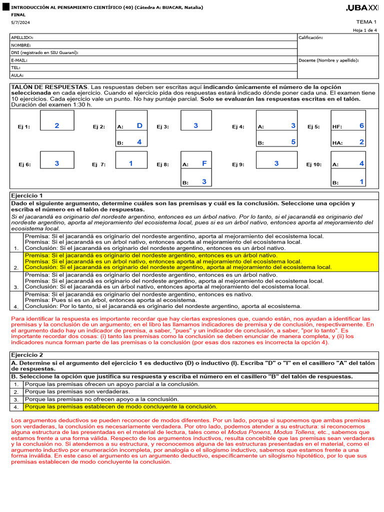 FINAL IPC 5 de Julio 2024 | PDF | Razonamiento deductivo | Paradigma