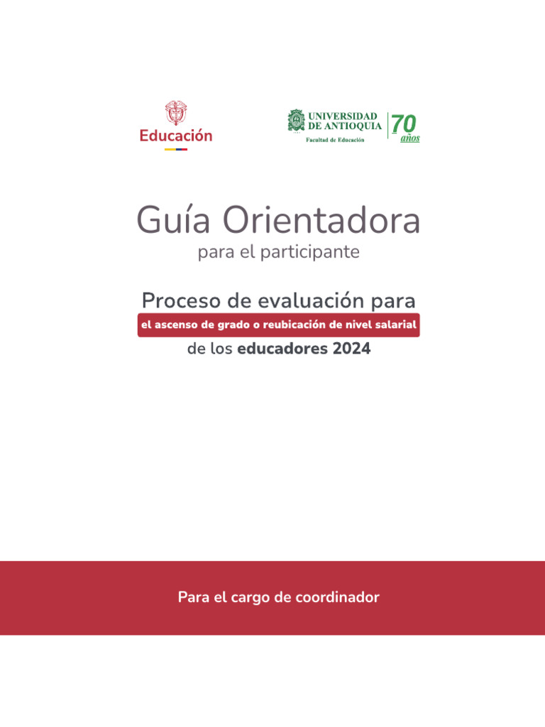 Guía para Coordinadores Educativos | PDF | Evaluación | Maestros