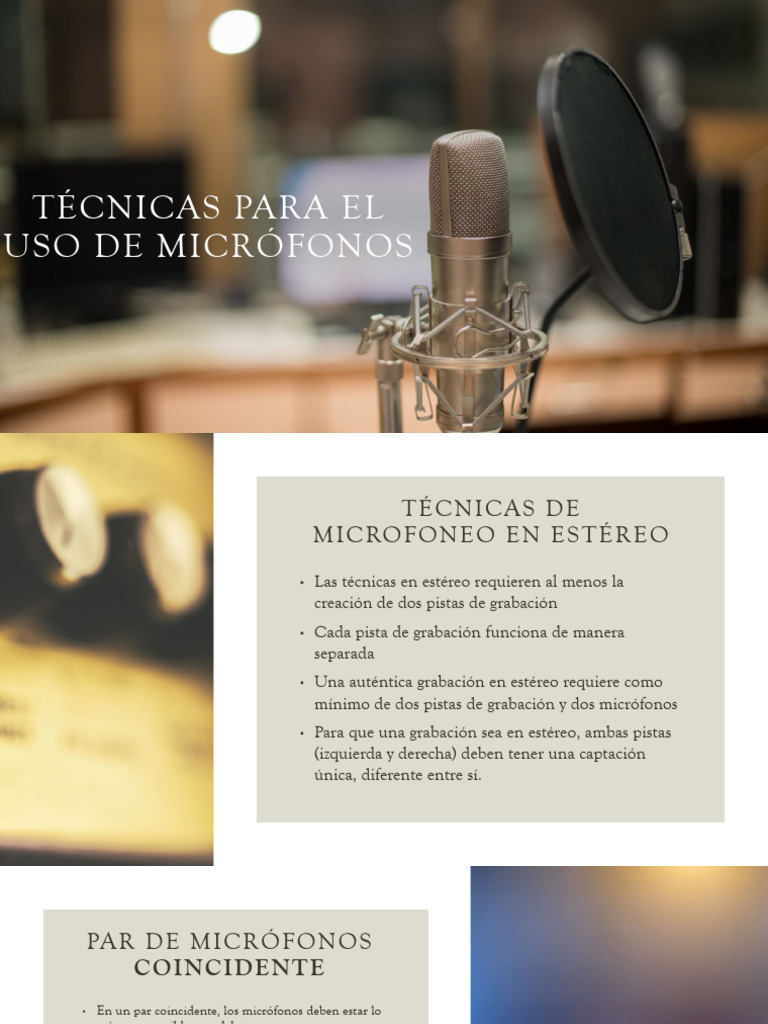 00 - Técnicas para El Uso de Microfónos | PDF | Micrófono | Frecuencia