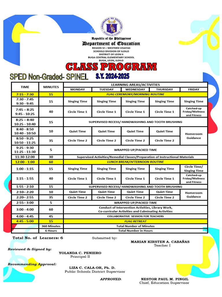 Marian Class Teachers Program S.Y. 2024 2025 | PDF | Educational Institutions | Behavior ...