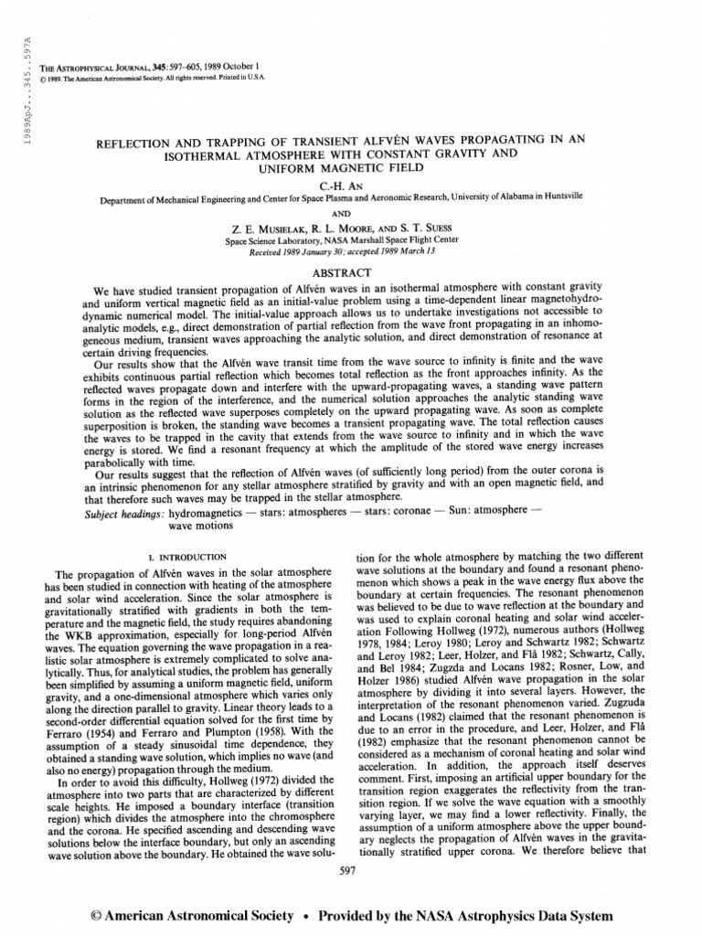 Alfven Magnetics | PDF | Waves | Wavelength