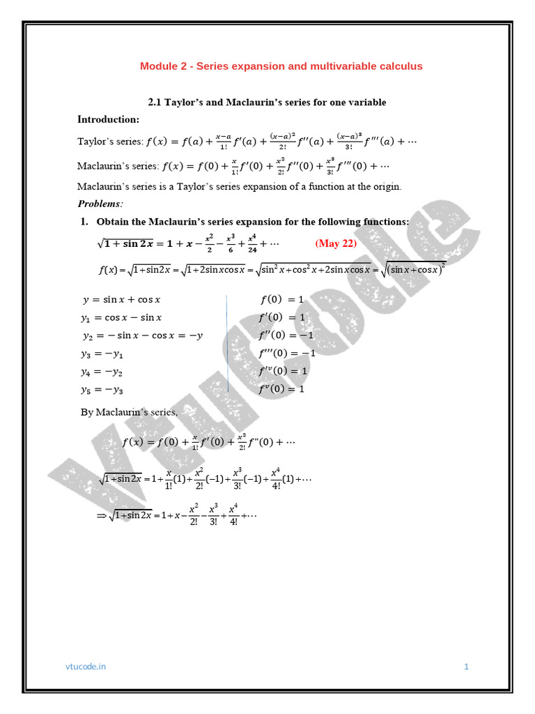 Module 2 2022 Scheme | PDF | Algebra | Analysis