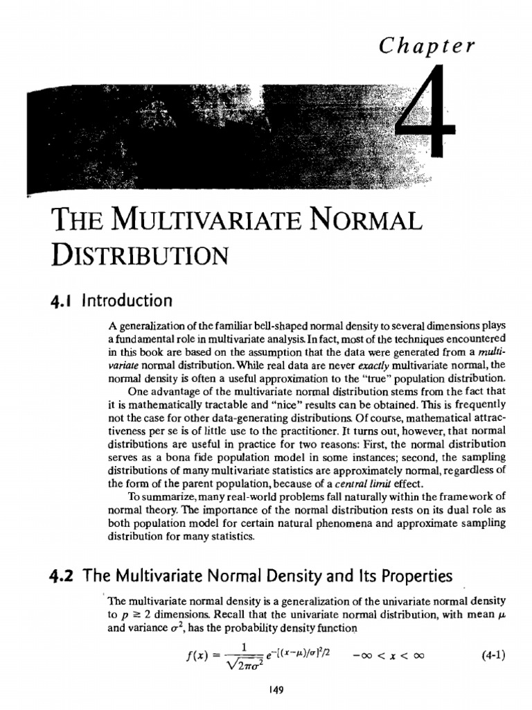 Handout-3-Multivariate Normal | PDF