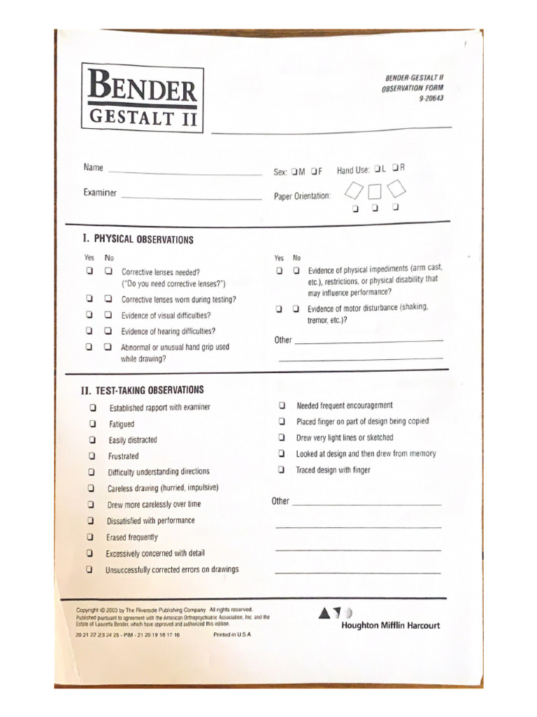 BGT Obervation Form | PDF