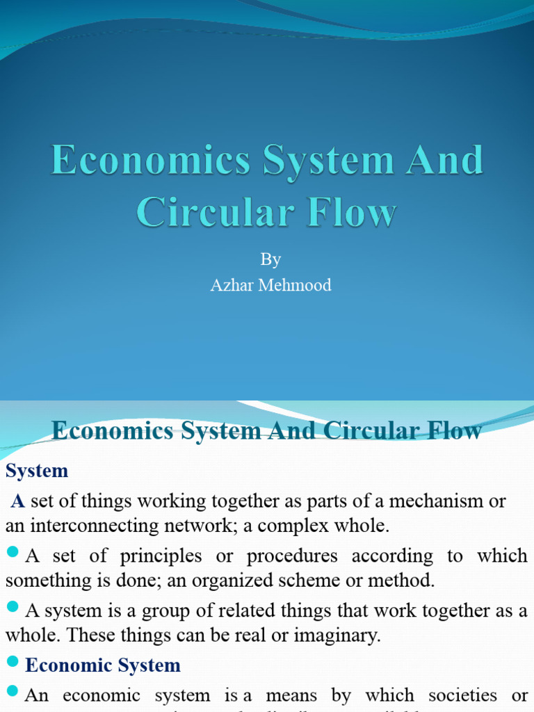 Economics System and | PDF | Economic System | Market (Economics)