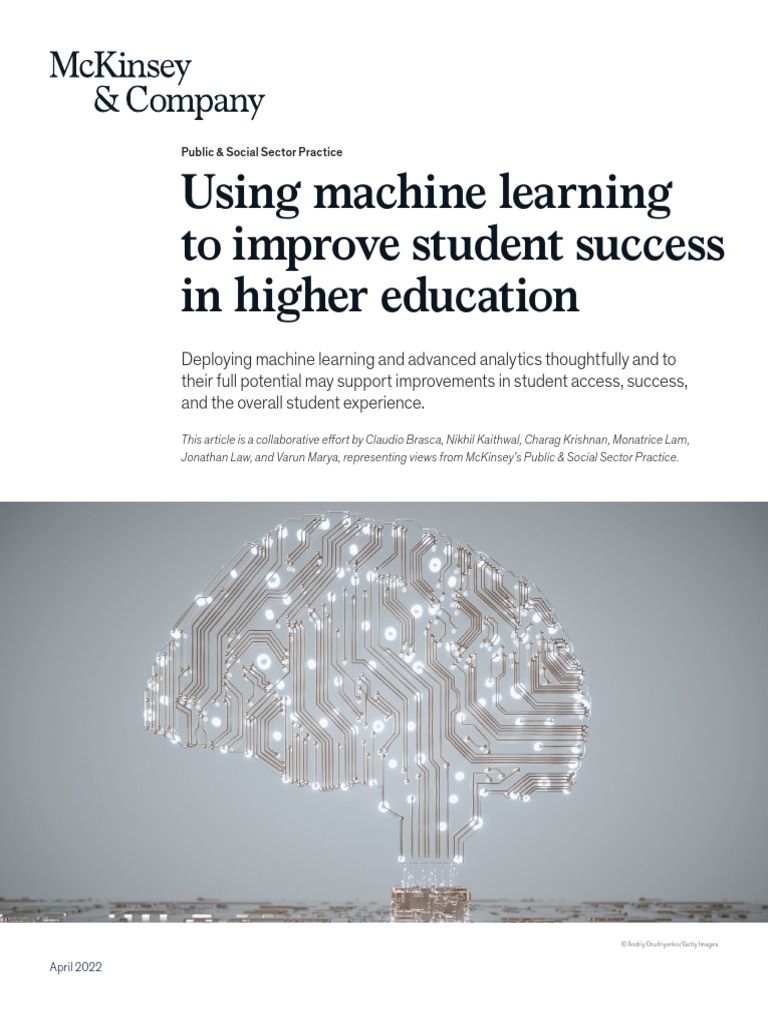 Enhancing Student Success with ML | PDF | Analytics | Machine Learning