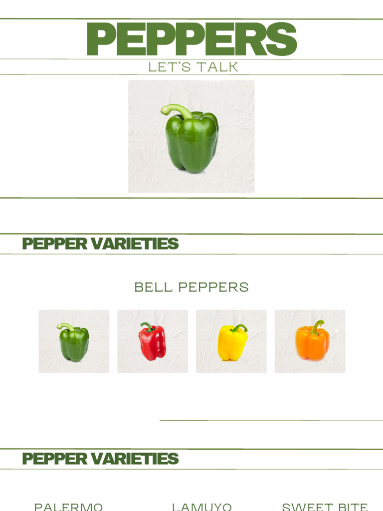 Peppers | PDF | Capsicum | Agriculture