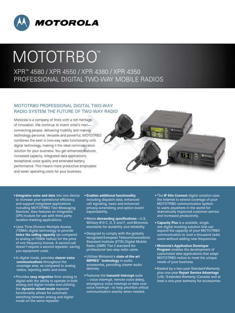 xpr 4550 | PDF | Radio | Ultra High Frequency